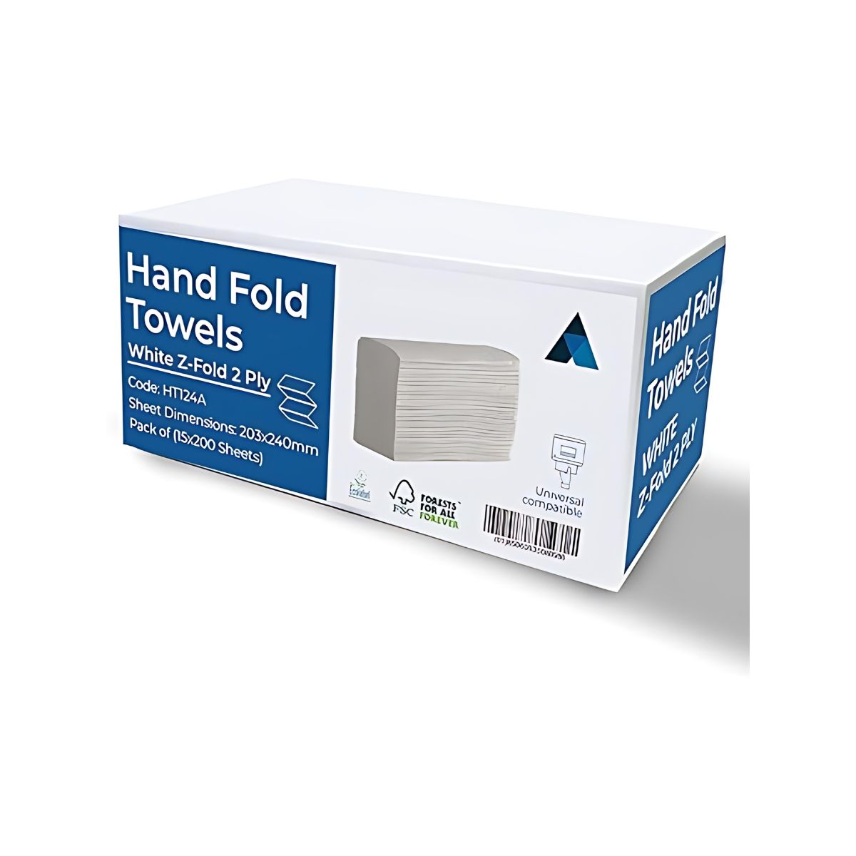 Z-Fold Paper Hand Towel 2 Ply | 3000 Sheets | VSDent