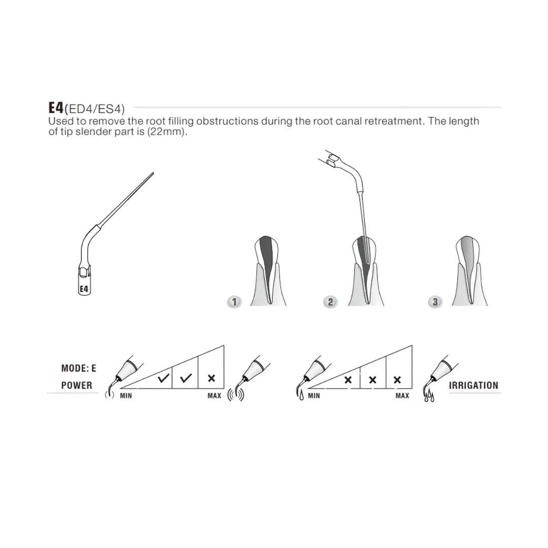 Buy EMS & Woodpecker Compatible Endo Scaler Tips E4 | VSDent