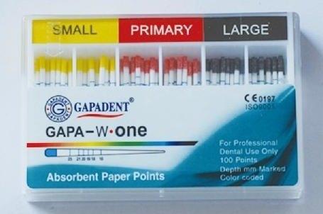 GAPA-W-one Absorbent Paper Points S,M,L (100 points)X | VSDent